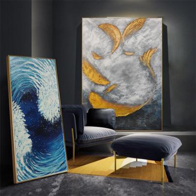 Cina Metodo di stampa a 6 colori su misura Fogli d'oro Paesaggio Arte murale Pittura 3D Tessitura Arte per la decorazione domestica personalizzata in vendita