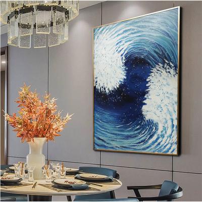 Cina Metodo di stampa a 6 colori su misura Fogli d'oro Paesaggio Arte murale Pittura 3D Tessitura Arte per la decorazione domestica personalizzata in vendita