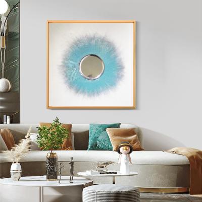 中国 手描き風景 オーダーメイド モダン 質感 キャンバス オイルペイント 3D リレフ ジオメトリ 絵 抽象 モダン 手作り 販売のため