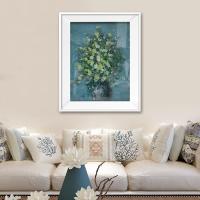 Quality Hand Painted Flowers Canvas Painting Modern Color Knife Oil Painting for Living for sale