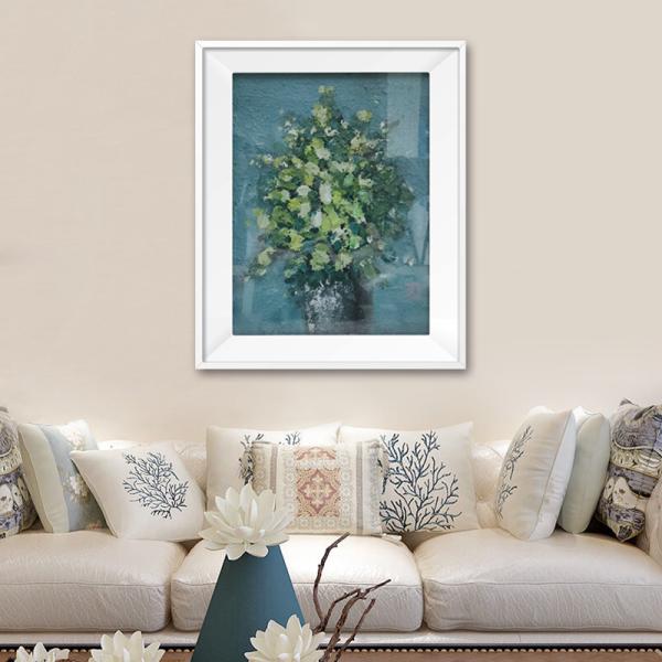 Quality Hand Painted Flowers Canvas Painting Modern Color Knife Oil Painting for Living for sale