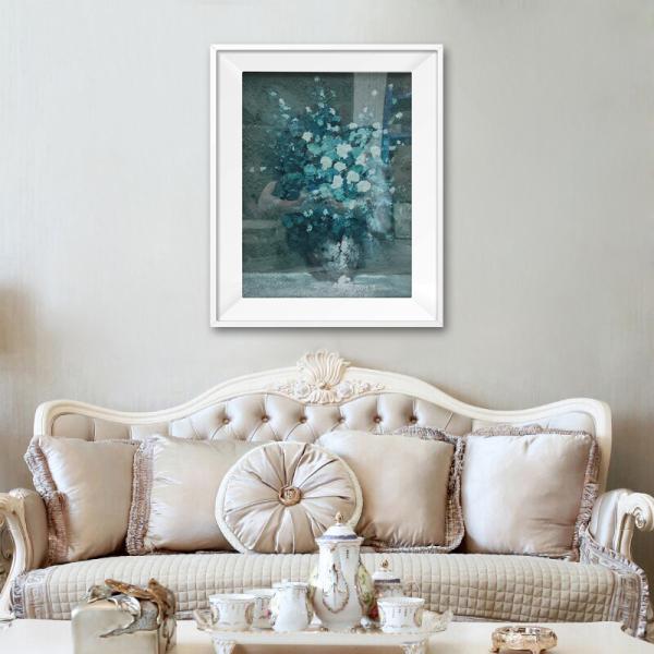 Quality Hand Painted Flowers Canvas Painting Modern Color Knife Oil Painting for Living for sale