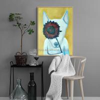 Quality OEM ODM Abstract Animal Oil Painting On Canvas Wall Art Decor Modern Textured for sale