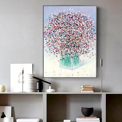 Cina Dipinto a mano colore di fiori immagine tela dipinto ad olio di parete appesa Decorazione per la casa Decorazione della parete in vendita