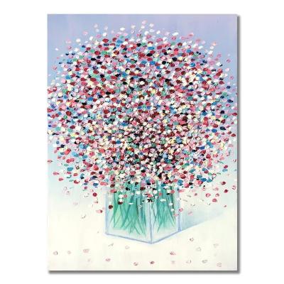 Cina Dipinto a mano colore di fiori immagine tela dipinto ad olio di parete appesa Decorazione per la casa Decorazione della parete in vendita
