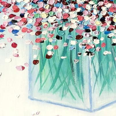 Cina Dipinto a mano colore di fiori immagine tela dipinto ad olio di parete appesa Decorazione per la casa Decorazione della parete in vendita