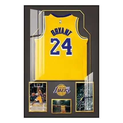 Quality Aluminum Alloy Crystal Porcelain Painting Oil Painting Wall Art With HD NBA Star's Clothes for sale