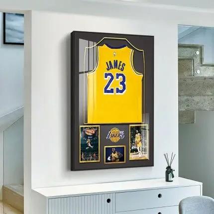 Quality Aluminum Alloy Crystal Porcelain Painting Oil Painting Wall Art With HD NBA Star for sale