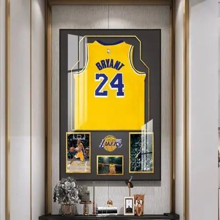 Quality Aluminum Alloy Crystal Porcelain Painting Oil Painting Wall Art With HD NBA Star for sale