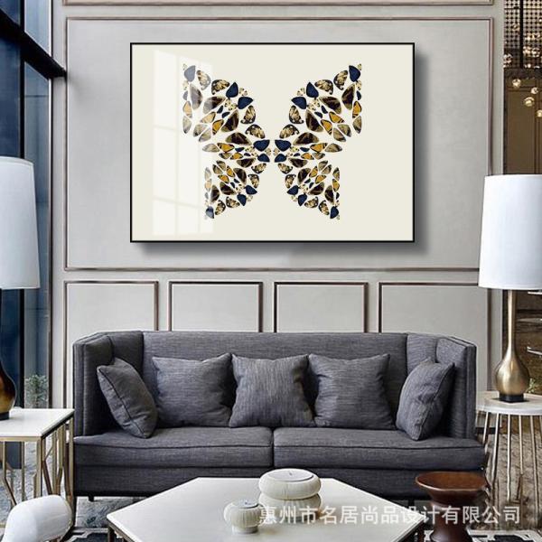 Quality Entrance Living Room Decoration Crystal Porcelain Painting Digital Printing for sale