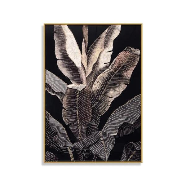Quality Custom Designs Crystal Porcelain Wall Art Decor Painting UV Print 3D Plantain for sale