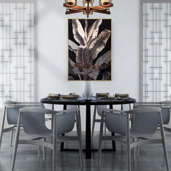 Quality Custom Designs Crystal Porcelain Wall Art Decor Painting UV Print 3D Plantain for sale