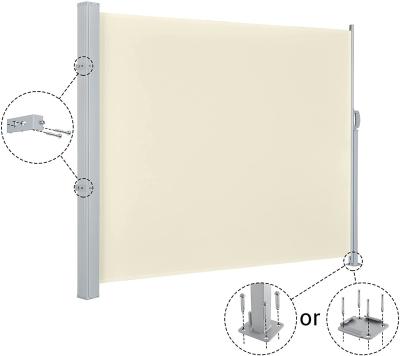 China Side Awning, Extendible 160x300cm, Beige, Privacy Screen, Made Of Polyester for sale