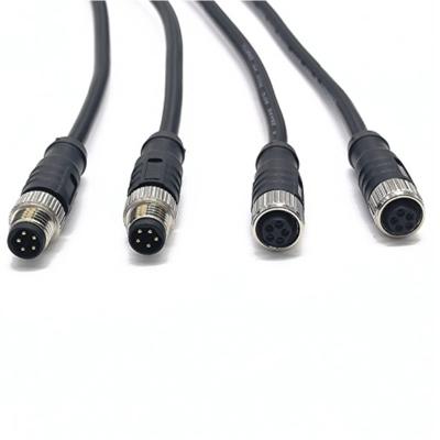 Cina OEM 3Ft cavo femminile maschio, cavi del connettore del rivestimento di PVC M12 in vendita