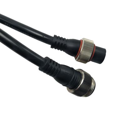 China Conjuntos de cabo feitos sob encomenda de M8 Overmolded com os 8 Unshielded protegidos Pin Straight Angled à venda