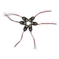 China 15cm 2 Pin Cable Wire Assemblies , SH Connector Wire Harnesses Battery Snap Clip Type for sale