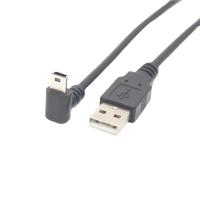China USB 2.0 Male USB Charging Data Cable Mini With Right Angle Connector for sale