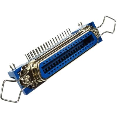 China Male Female PCB Edge Centronics Connector 57 Series With DIP Type Printer Socket for sale