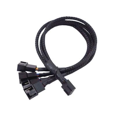 China 2.54mm Pitch Amp Conector Cable Assemblies Alumínio Folha Shielded Arnese de fio para PC Ventilador à venda
