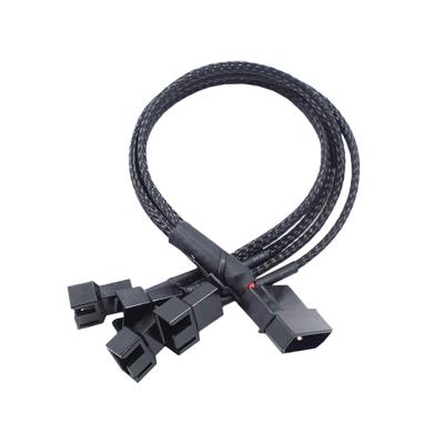 China 2.54mm Pitch Amp Conector Cable Assemblies Alumínio Folha Shielded Arnese de fio para PC Ventilador à venda