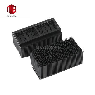 China BLACK 100*50*42 mm High and Normal Nylon Bristle Bricks Cutting Machine Parts For YIN Auto Cutter for sale