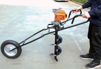 China Two stroke foldable drill for agricultural planting, fertilizing, planting and digging for sale