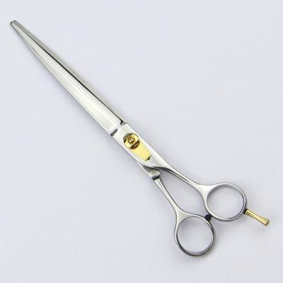 China Silver Pet Cat Grooming Scissors / Professional Pet Grooming Tools for sale