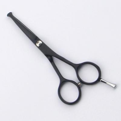China Comfortable 5.5 Inch Pet Grooming Scissors With BLACK Tatinium Coating for sale