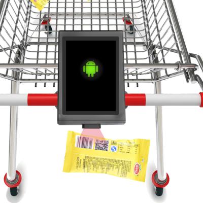 Cina 5000MA Batteria 7 pollici touch screen controllatore mobile su carrello per il supermercato in vendita