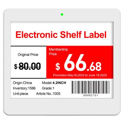 Cina Supermercato Bimi E-ink Display Tag Windows OS Non toccare schermo Etichetta elettronica sullo scaffale in vendita