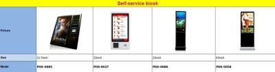 Cina POS da 15 pollici per ristoranti negozi di abbigliamento negozi di libri bianco/nero J1800/J1900/I5 CPU in vendita