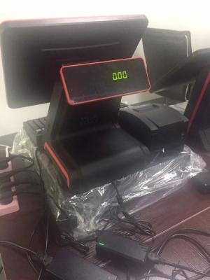 China Transações B2B com sistema POS de 15 polegadas com tela e display duplo de toque à venda