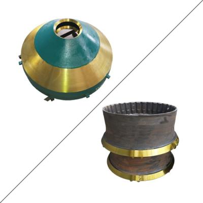 China Mining and stone crack crusher concave and mantle high manganese steel manufacturer and supplier for sale