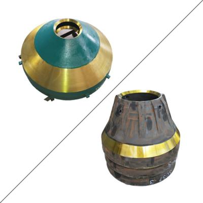 China Mining and stone crack crusher concave and mantle high manganese steel manufacturer and supplier for sale