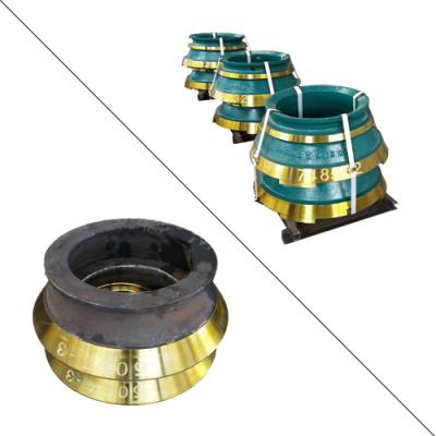 China High manganese steel stone crack cone crusher concave and mantle manufacturer for sale