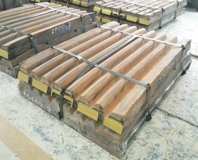China High manganese steel jaw crusher jaws spares exporter manufacturer for sale