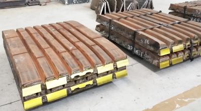 China High manganese steel jaw crusher jaws spares exporter manufacturer for sale