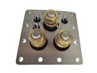 China Sscore SC-196 Electroless Nickel Plating Connection Terminal Block 30A-300A 220V with 2000MΩ Insulation for sale
