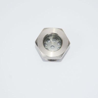 China Vidrio de visión hermético de acabado pulido con conexión roscada y material de sellado de PTFE especialmente diseñado en venta