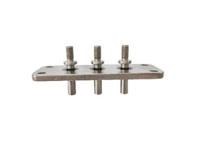 China 6,2 mm x 42,5 mm x 42,5 mm Aansluitklemmenplaat Nominale spanning 600V Isolatie-eigenschap van 2000 MΩ voor toepassingen Te koop