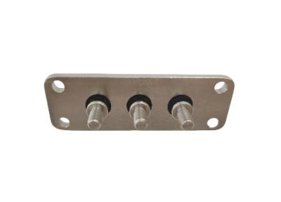 China 6,2 mm x 42,5 mm x 42,5 mm Aansluitklemmenplaat Nominale spanning 600V Isolatie-eigenschap van 2000 MΩ voor toepassingen Te koop