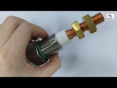 high strength electric bolt h62 brass nut and 304 stainless steel iron shell installation
