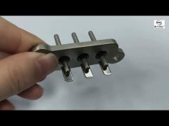 nickel-plated short welding tab sealed terminal with 30.6mm needle length