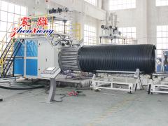 Large-diameter hollow wall winding pipe production line