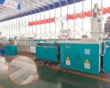 Single wall corrugated pipe equipment successfully tested