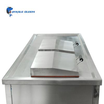 China Industrial Ultrasonic Cleaning Machine 61L With Two Baths Cleaning Heating Spraying for sale