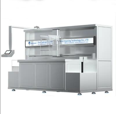 China Customizable Three Tanks PLC Automatic Mechanical Arm Industrial Ultrasonic Cleaner for sale