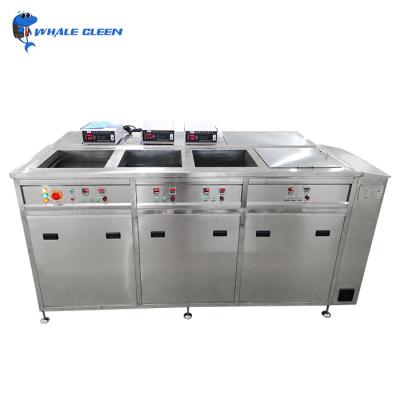China Advanced 1.2KW Ultrasonic Cleaning Machine for Engine Block 40KHz Frequency Four Tank Design for sale