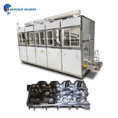 China Custom Five Tanks Fully Automatic Industrial Ultrasonic Cleaning Machine 20-95C Adjustable Heater For Hardware Accessories for sale
