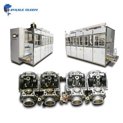 China Custom Five Tanks Fully Automatic Industrial Ultrasonic Cleaning Machine 20-95C Adjustable Heater For Hardware Accessories for sale